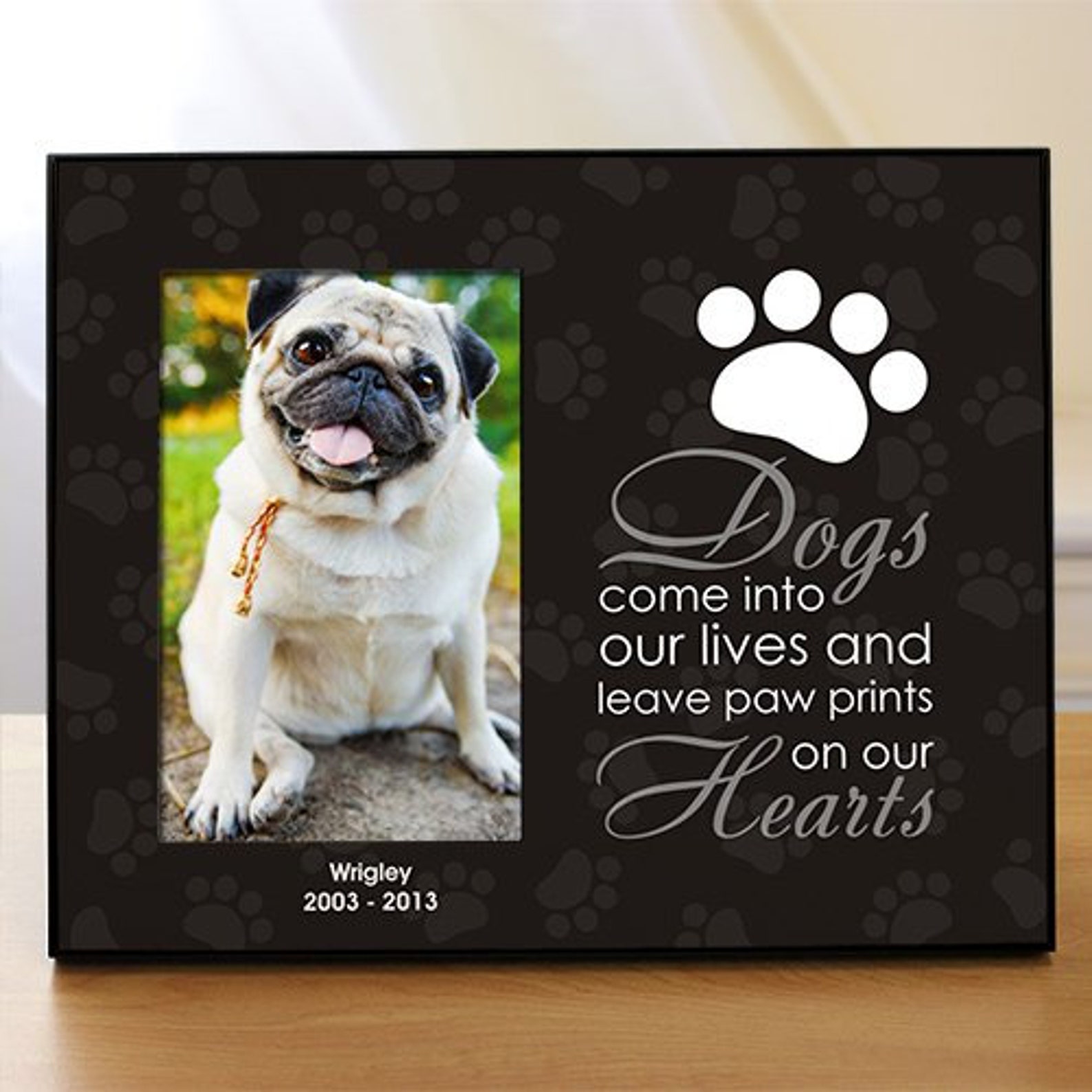 Personalized Pet Memorial Printed Frame, Pet Picture Frame, Pet ...