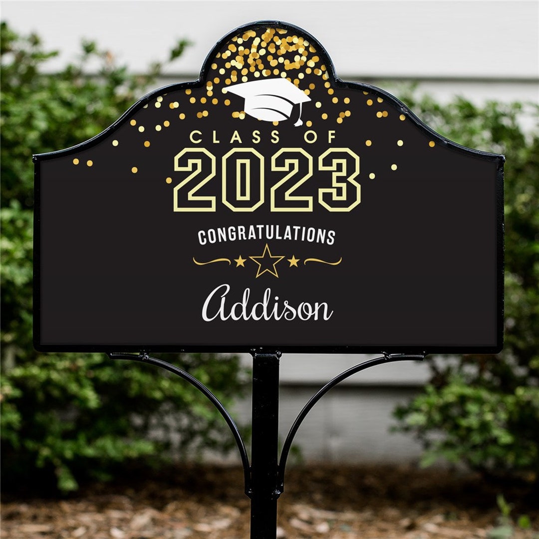 Personalized Class of Magnetic Yard Sign Set Garden Stake - Etsy