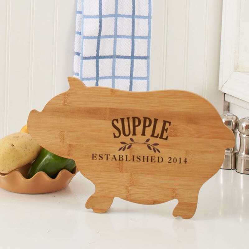 Pig Cutting Board - Etsy