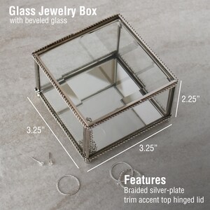 Engraved Cross Glass Jewelry Box, Personalized Cross Glass Jewelry Box ...