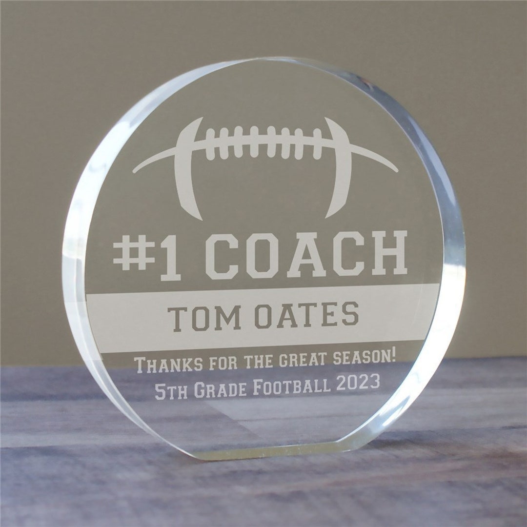 Personalized Number One Coach Round Acrylic Keepsake, Basketball Coach ...
