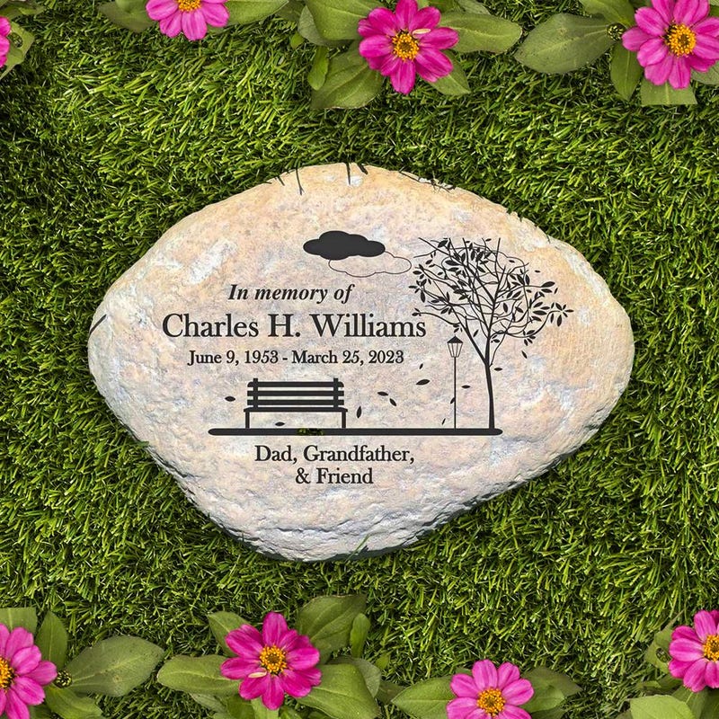 Memorial Garden Stone - Etsy