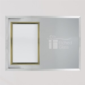 Engraved Class of Cap Beveled Glass Frame, Holds 4"x6" Photo, Beveled ...