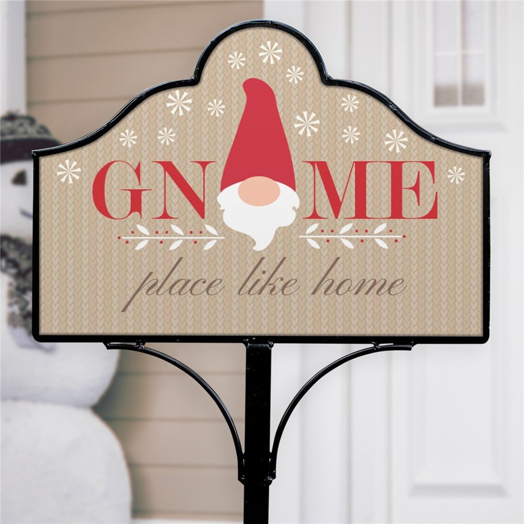 Gnome Place Like Home Magnetic Garden Stake Set, Christmas Decorations ...