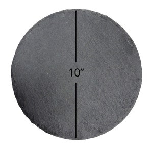 Engraved in Loving Memory Round Slate Stone, Memorial Garden Stone ...