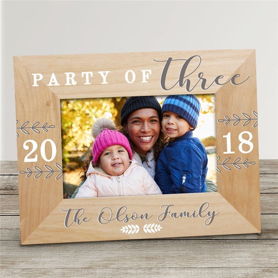 Personalized Party of Family Wood Frame Personalized Frame | Etsy