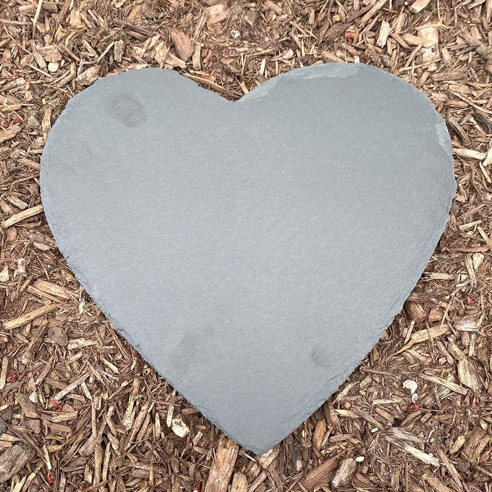Personalized Garden Stone, Love Blooms Here Slate Stone, Flower Garden ...