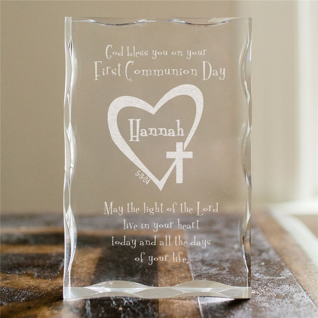 First Communion Personalized Keepsake, First Holy Communion Gift for ...