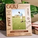 Personalized Golf Wood Picture Frame, Golf Picture Frame, Custom Golf ...