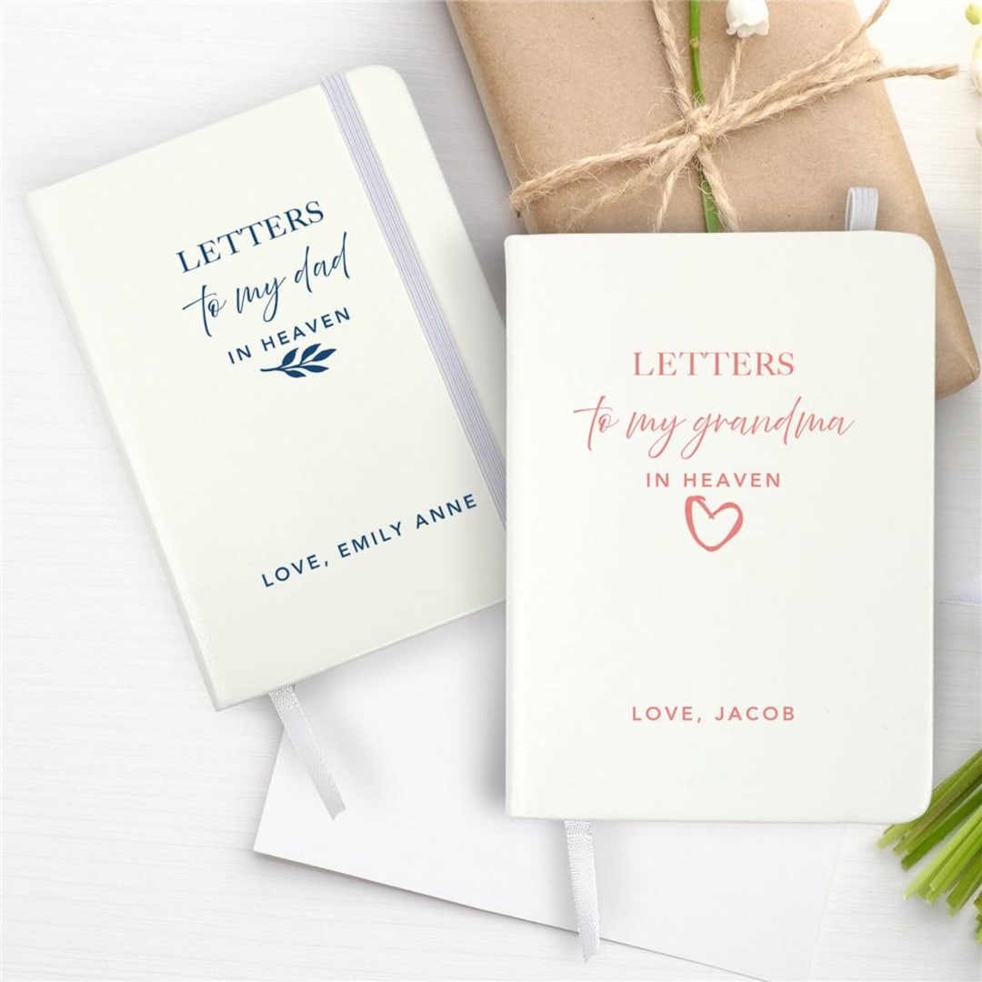 Personalized Memorial Journal, Memorial Keepsake, Custom Grief Notebook ...