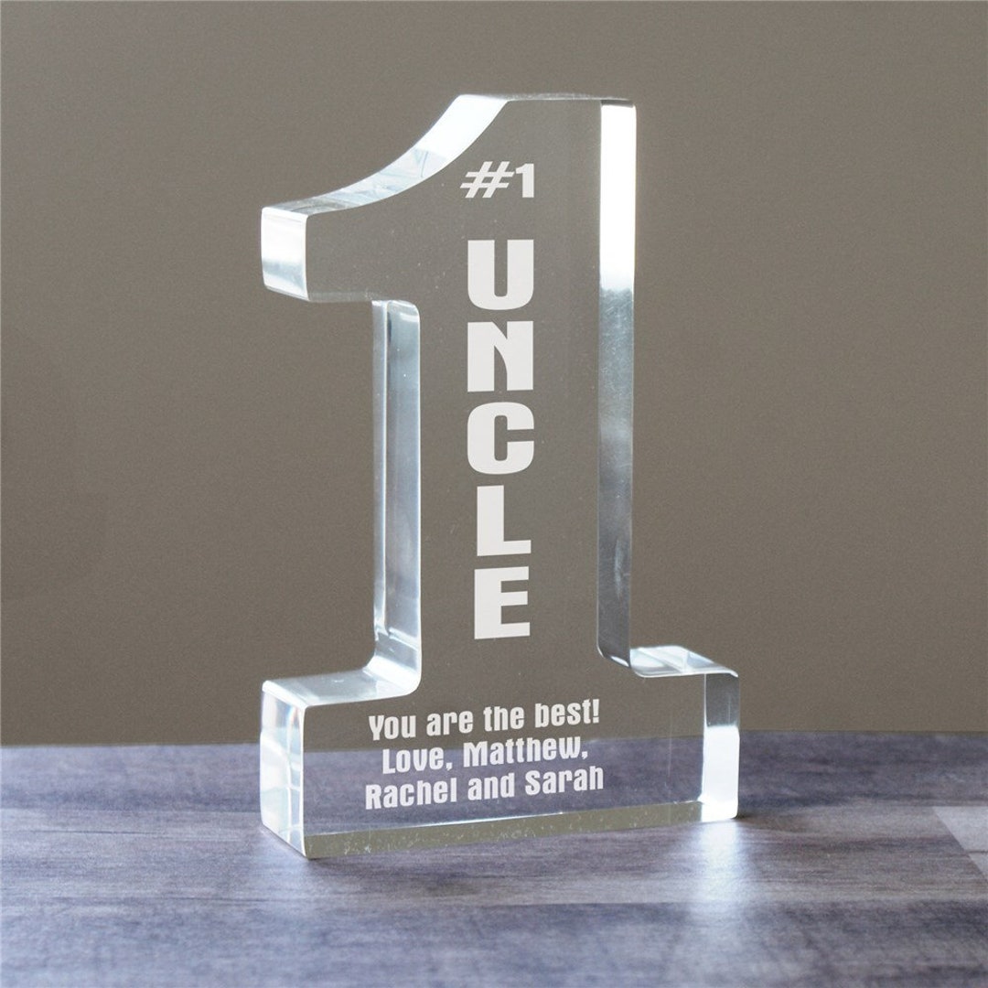 Number One Uncle Personalized Keepsake - 1, Personalized Fathers Day, Uncle Personalized #1 ...