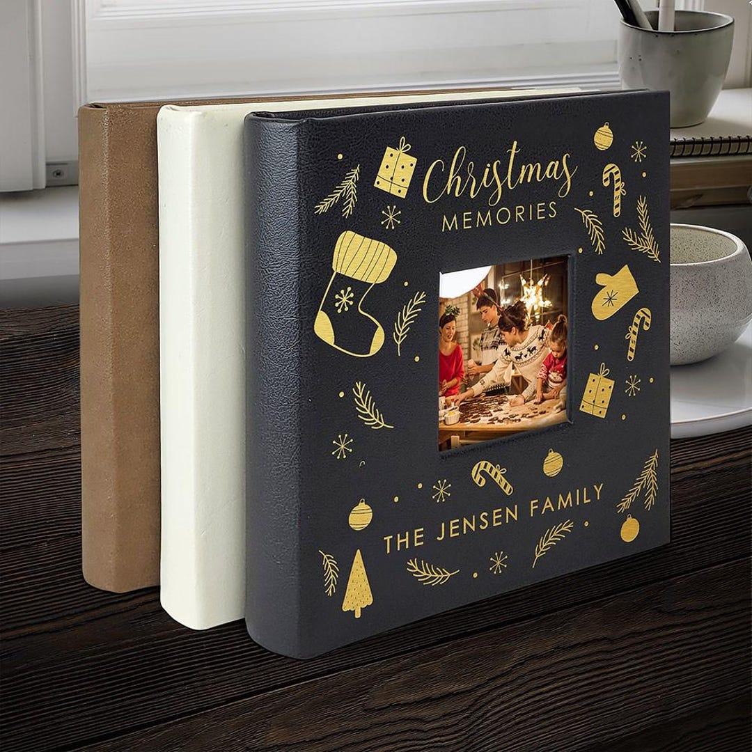 Personalized Christmas Photo Album, Christmas Vacation Memories ...