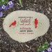 Remember Me Cardinals Personalized Memorial Garden Stone, Cardinal ...