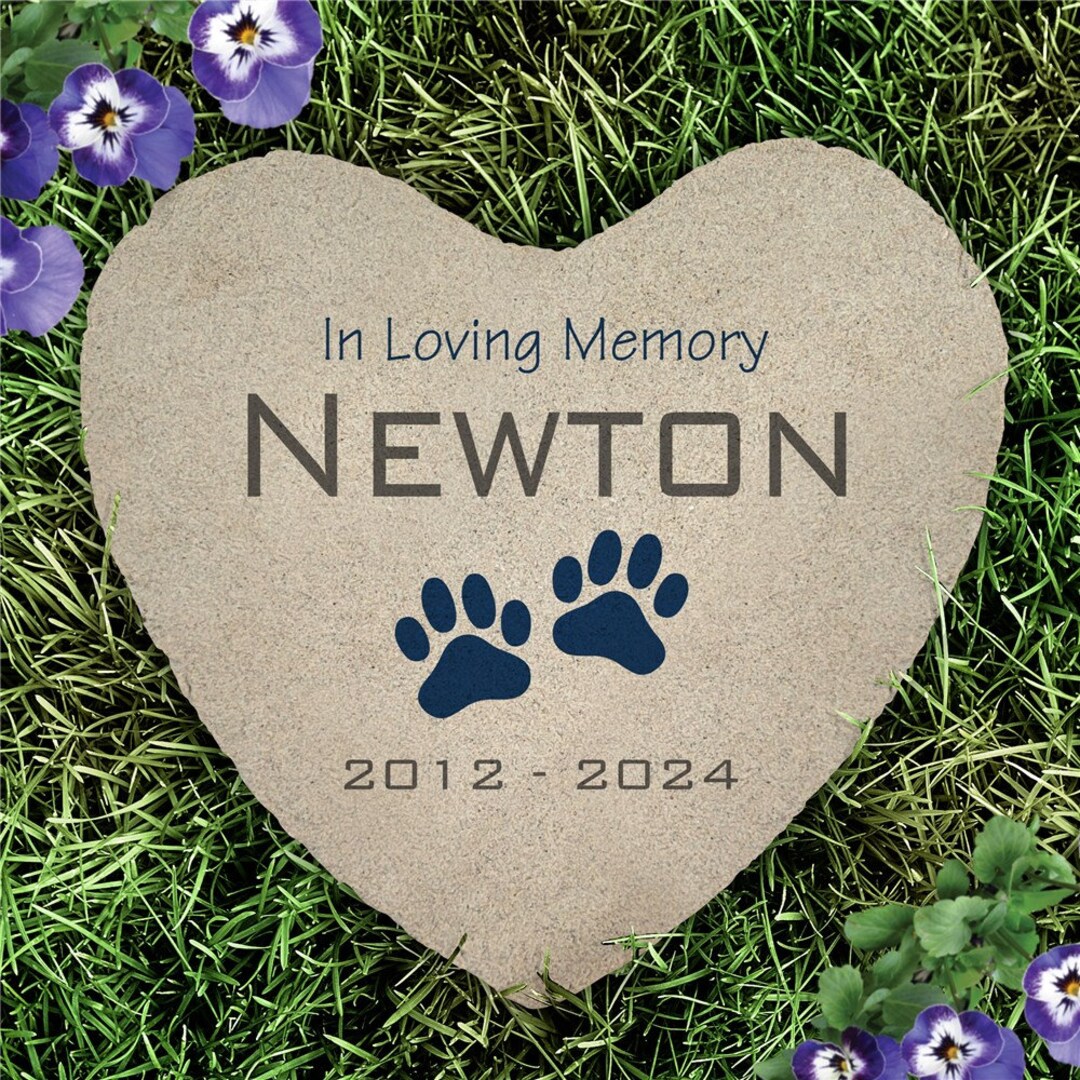 Pet Memorial Garden Stone, Dog Memorial, Cat Memorial, Loss of Dog Gift ...