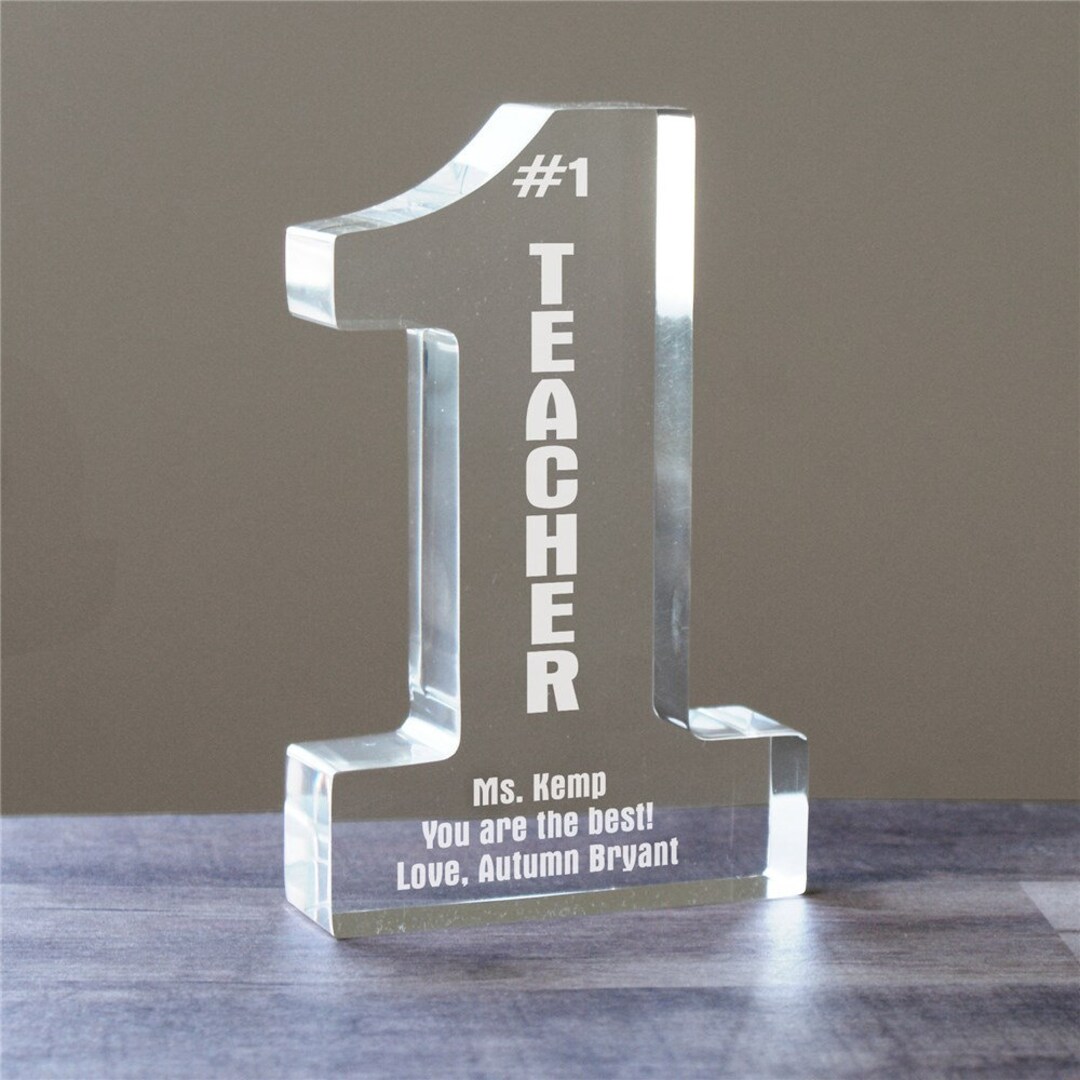 Number One Teacher Personalized Keepsake, Teachers, Assistant Teacher ...