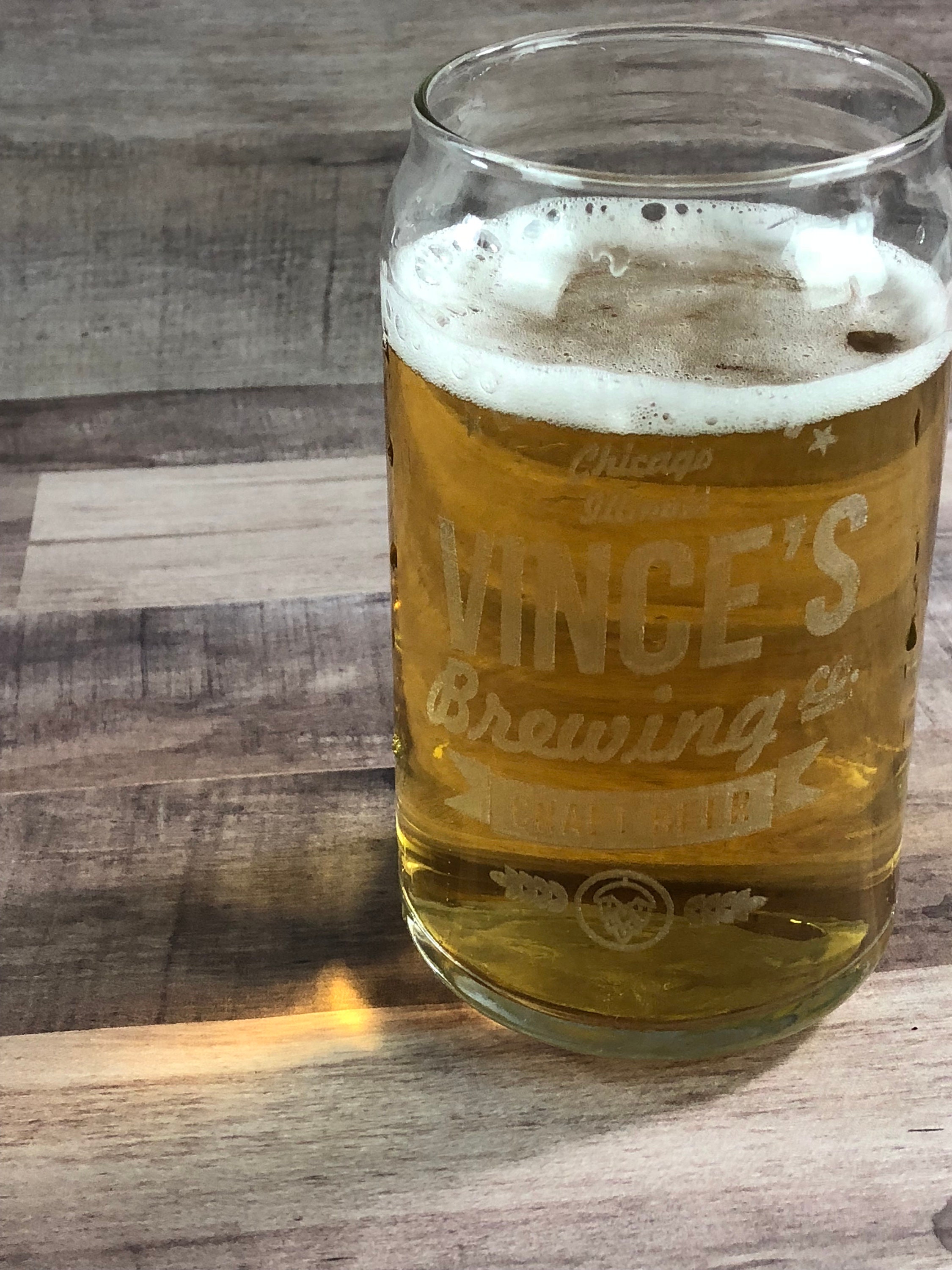 Engraved Craft Beer Brewing Co. Beer Can Glass beer gift | Etsy