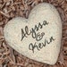 Engraved Couples Heart Garden Stone, Garden Decor, Couples Gift ...