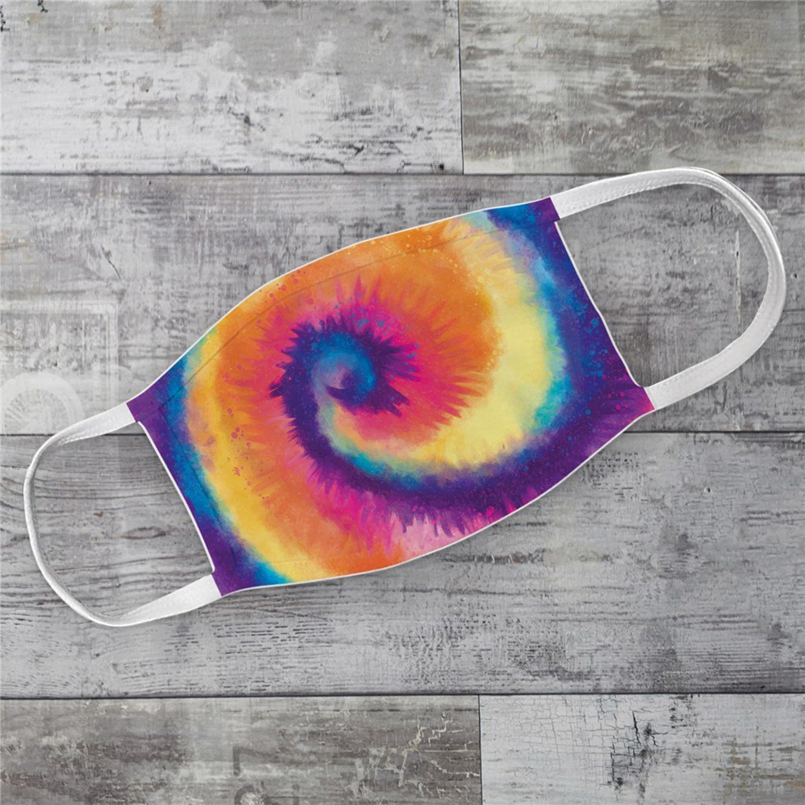 Tie Dye Face Mask Reusable Cloth Face Mask Hippie Face Mask | Etsy