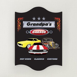 Classic Cars Personalized Garage Sign, Garage Decor, Car Sign, Custom ...