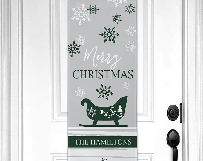 Personalized Christmas Banner for Your Door – A Festive Alternative to ...