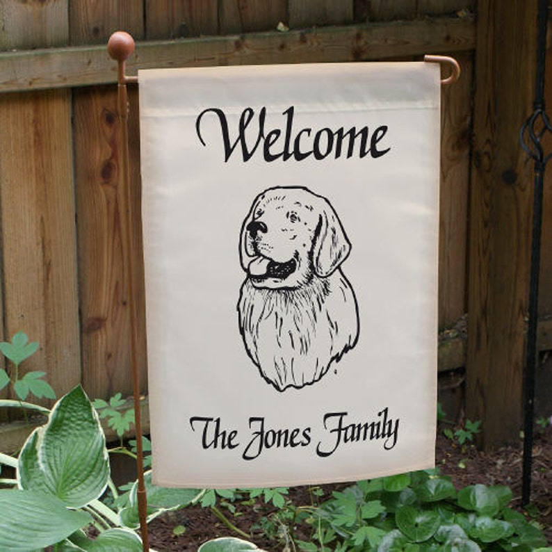 Welcome Dog Breed Personalized Double-sided Garden Flag - Etsy