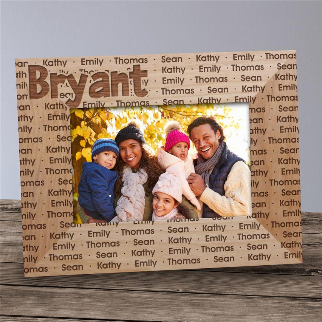 Personalized Family Picture Frame, Family Photo Frame, Gift for Family ...
