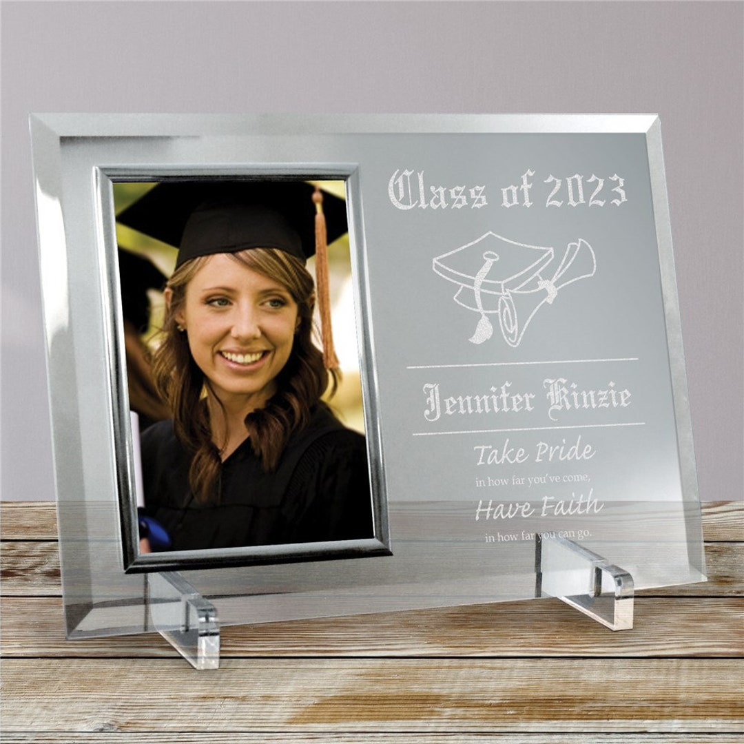 Take Pride Graduation Personalized Picture Frame, Holds 4"x6" Photo ...