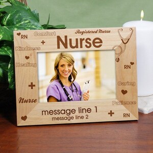 Registered Nurse Personalized Picture Frame, Gifts for Nurse, Nurse ...