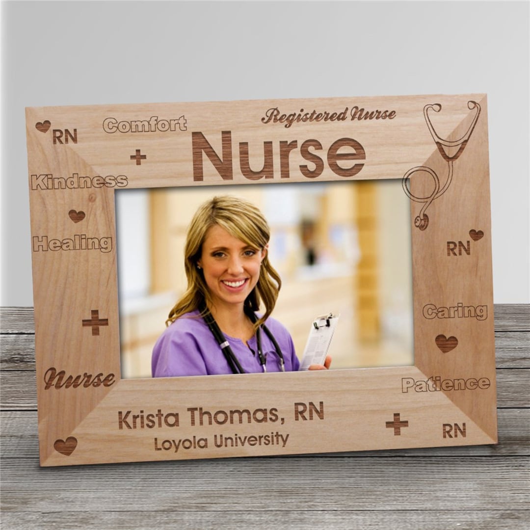 Registered Nurse Personalized Picture Frame, Gifts for Nurse, Nurse ...