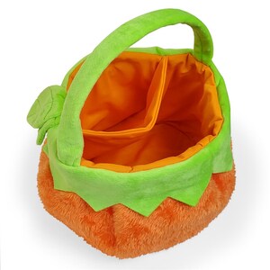 Trick or Treat Bag, Personalized Fuzzy Pumpkin Halloween Bucket, Trick ...