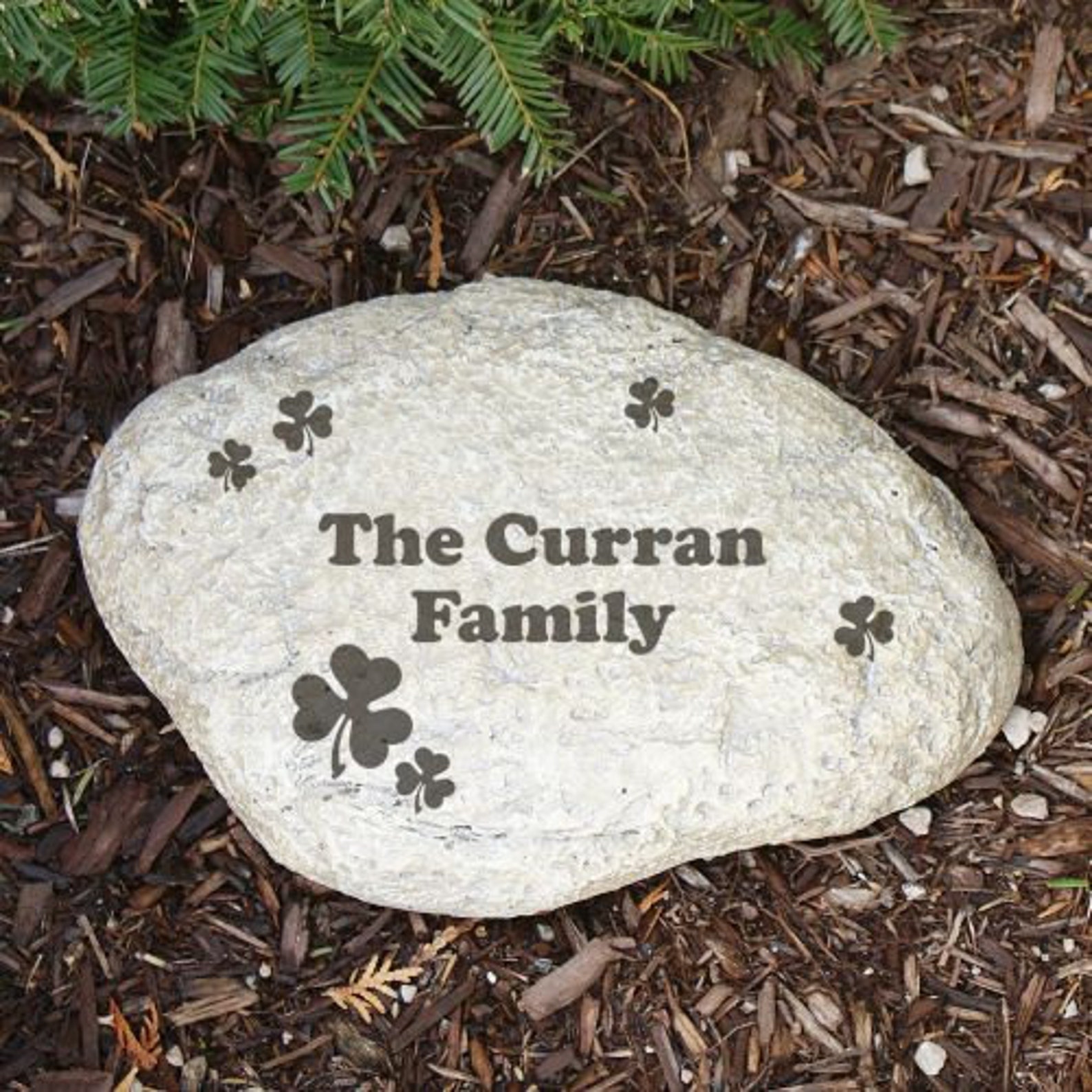 Engraved Irish Family Garden Stone, Garden Decor, Custom, Home Decor ...