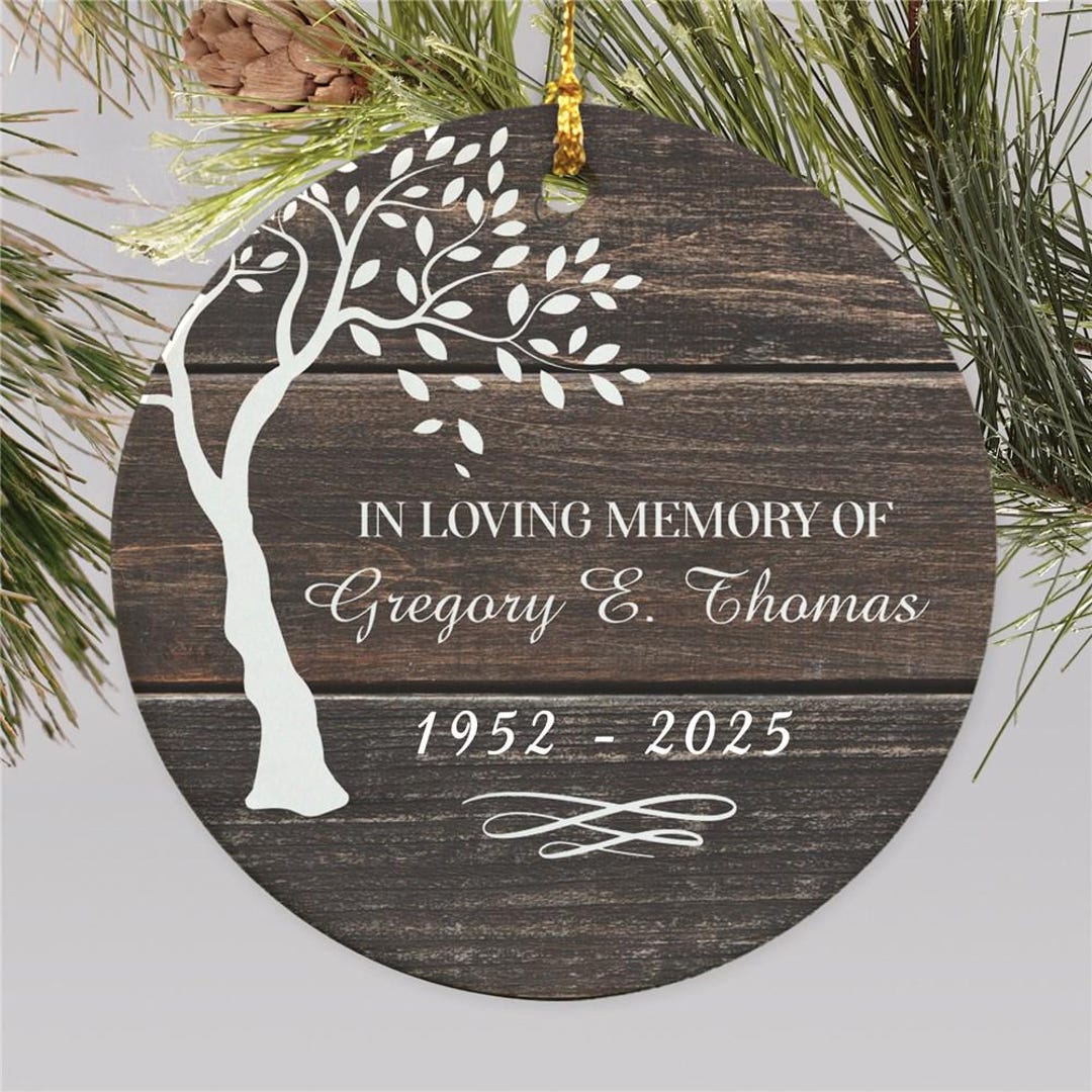 Personalized in Loving Memory Christmas Ornament, Personalized Memorial ...