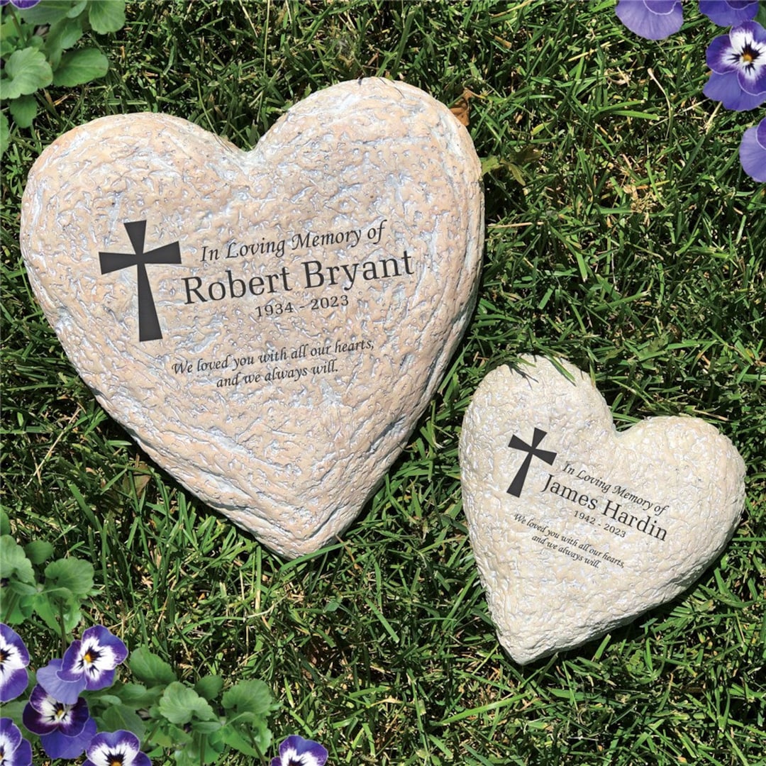 Engraved Memorial Garden Stone, Personalized Memorial Garden Stone ...