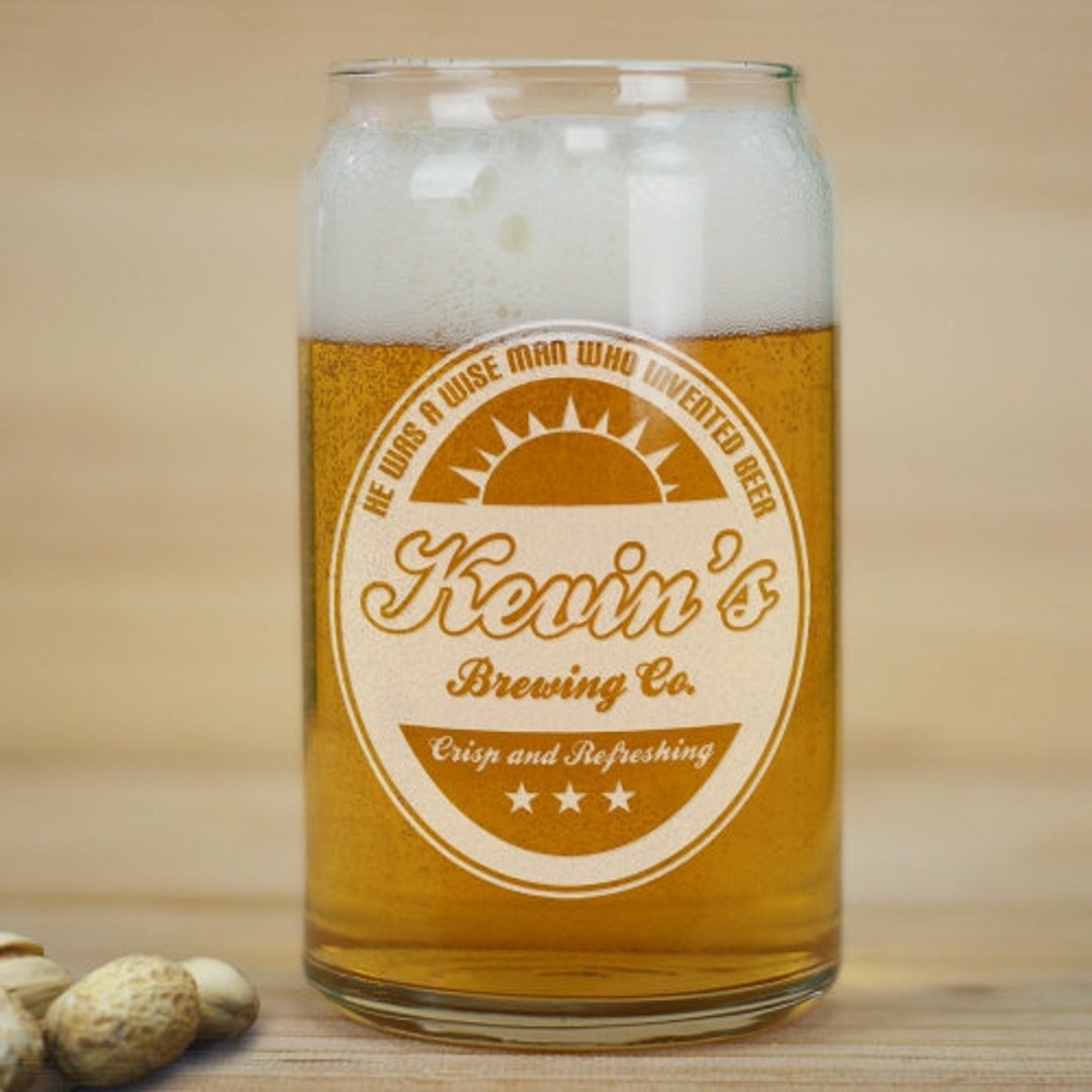 Personalized Beer Can Glass, Personalized Beer Mug, Beer Glass ...