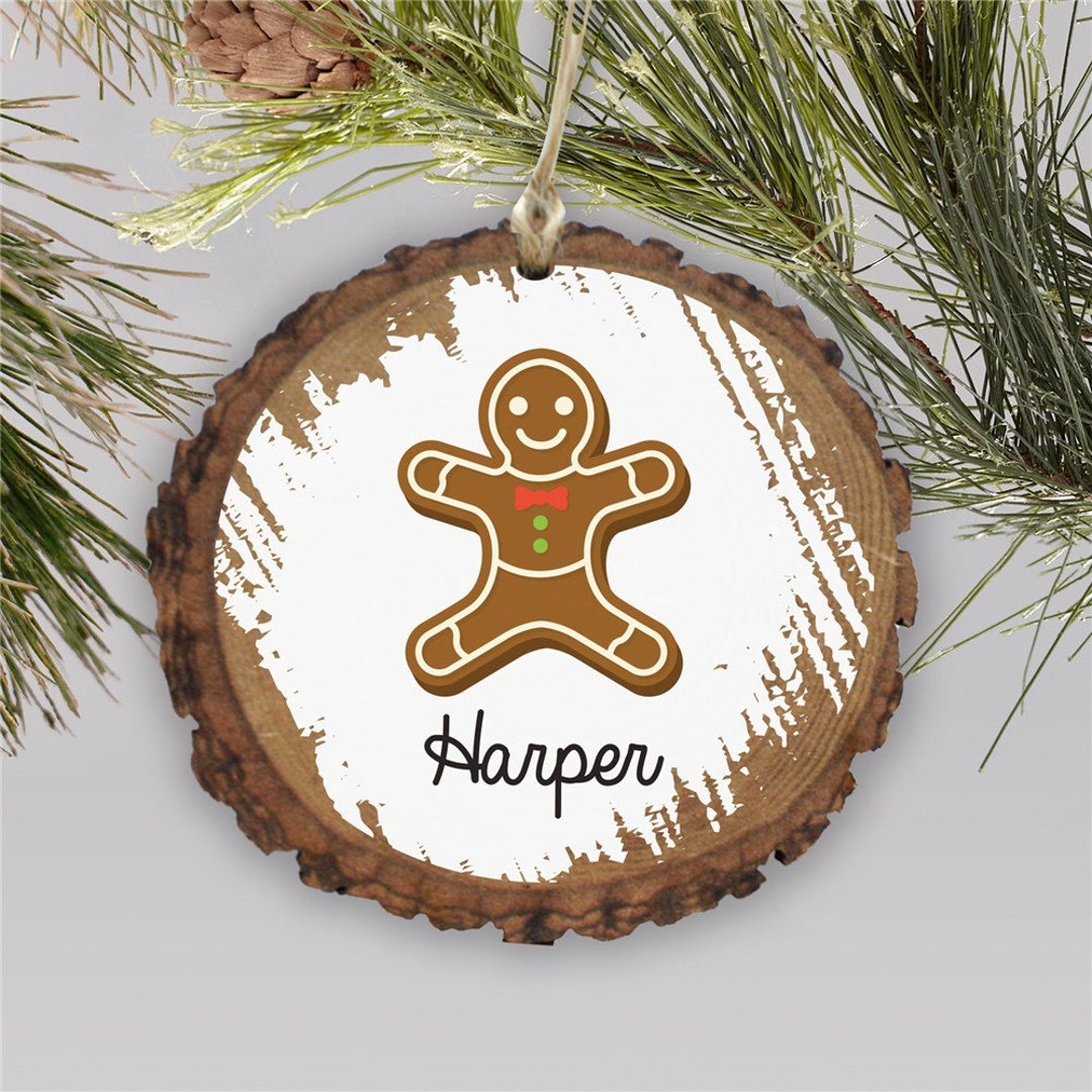 Personalized Gingerbread Christmas Cookies Ornament, Christmas ...