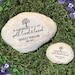 In Loving Memory Tree Personalized Round Magnetic Sign Set, Memorial ...