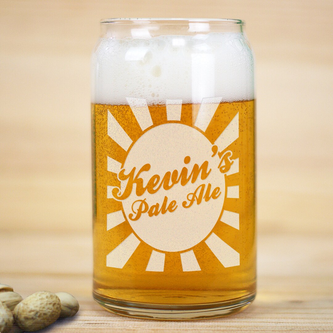 Personalized Beer Can Glass, Craft Beer, Beer, Gifts for Him, Dad, Beer ...