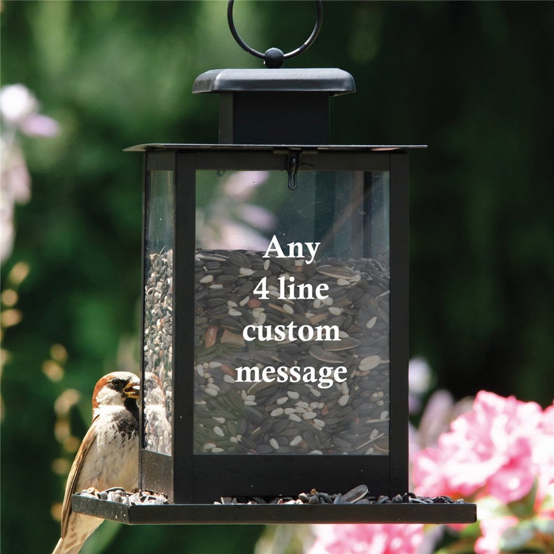 Personalized Bird Feeder, Backyard Decor, Custom Bird Feeder, Backyard ...