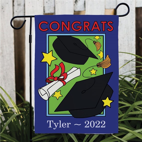 Personalized Graduation Garden Flag Personalized Grad Gift - Etsy