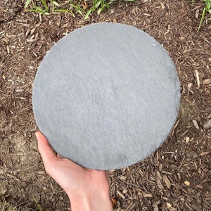 Personalized Garden Stone, Love Blooms Here Slate Stone, Flower Garden ...