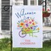 Personalized Wheelbarrow Filled With Flowers Garden Flag, Spring Garden ...