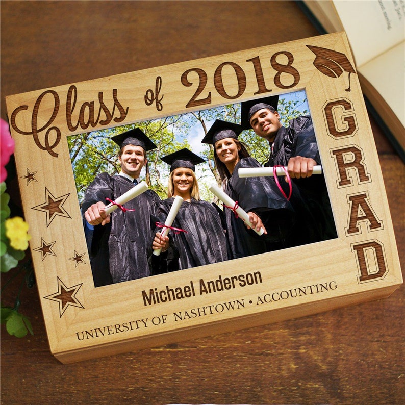 Engraved Congratulations Grad Photo Keepsake Box Graduation - Etsy