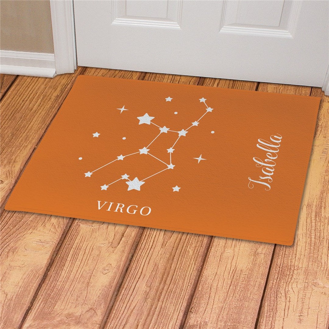 Personalized Zodiac Star Signs Doormat, Entryway Decor, Zodiac, Zodiac ...