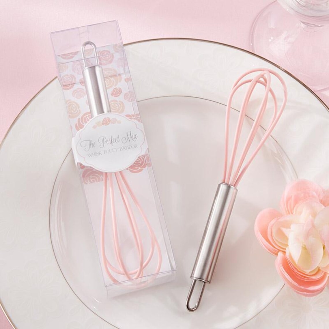 The Perfect Mix Pink Kitchen Whisk, Cute Baking Tool, Pink Whisk ...