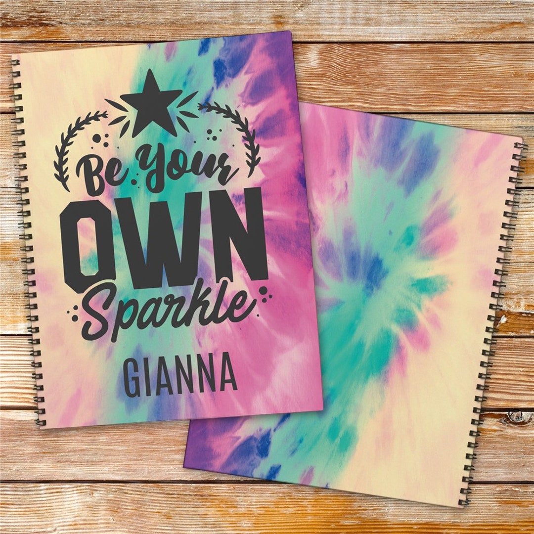 Personalized Be Your Own Sparkle Notebook Set, Back to School, School ...