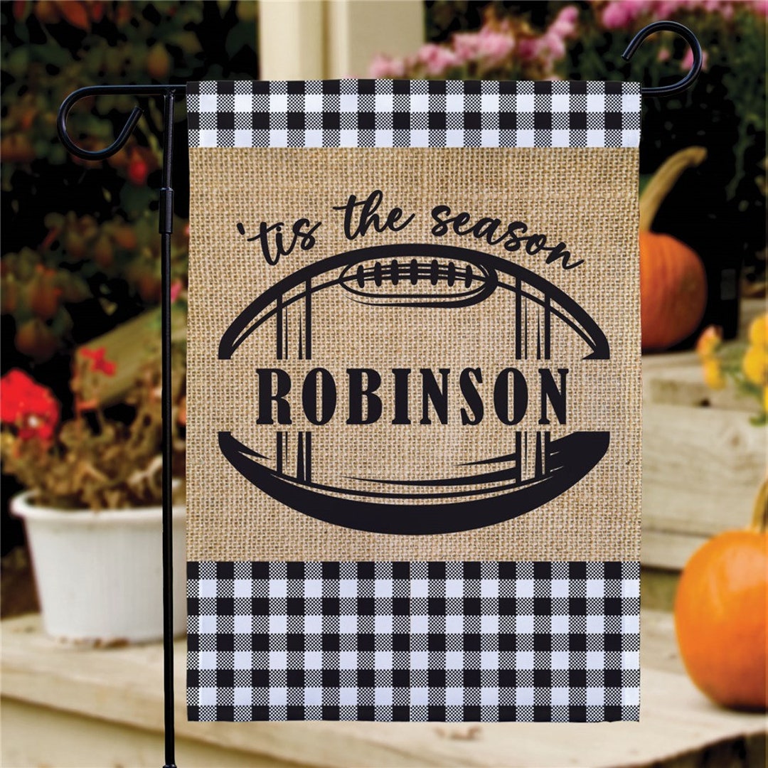 Personalized 'tis the Season Garden Flag, Football Garden Flag, Fall ...