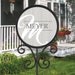 Family Name and Initial Personalized Round Magnetic Sign Set ...
