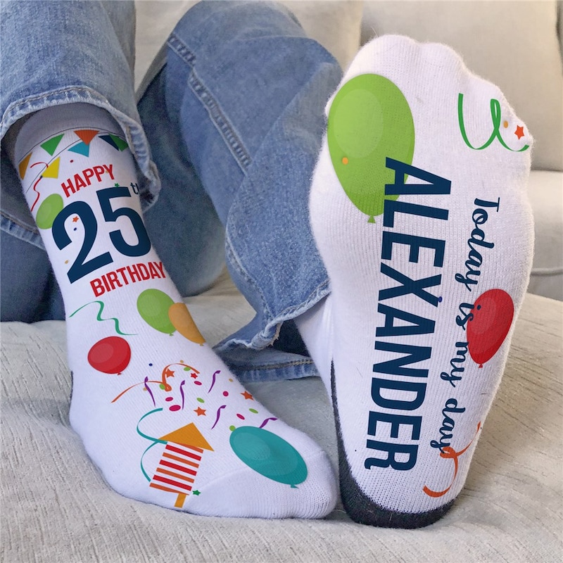 Birthday Socks - Etsy