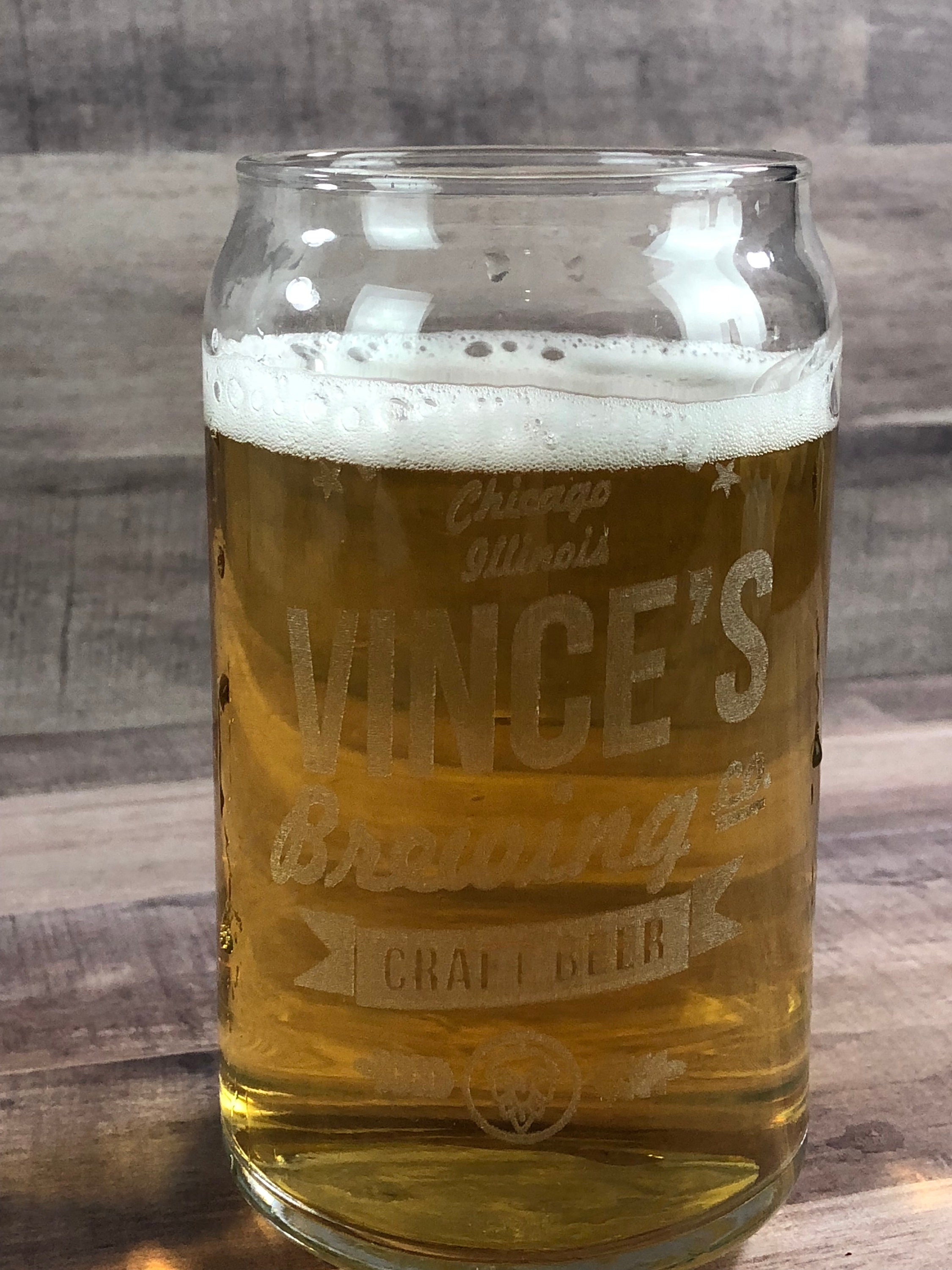 Engraved Craft Beer Brewing Co. Beer Can Glass beer gift | Etsy