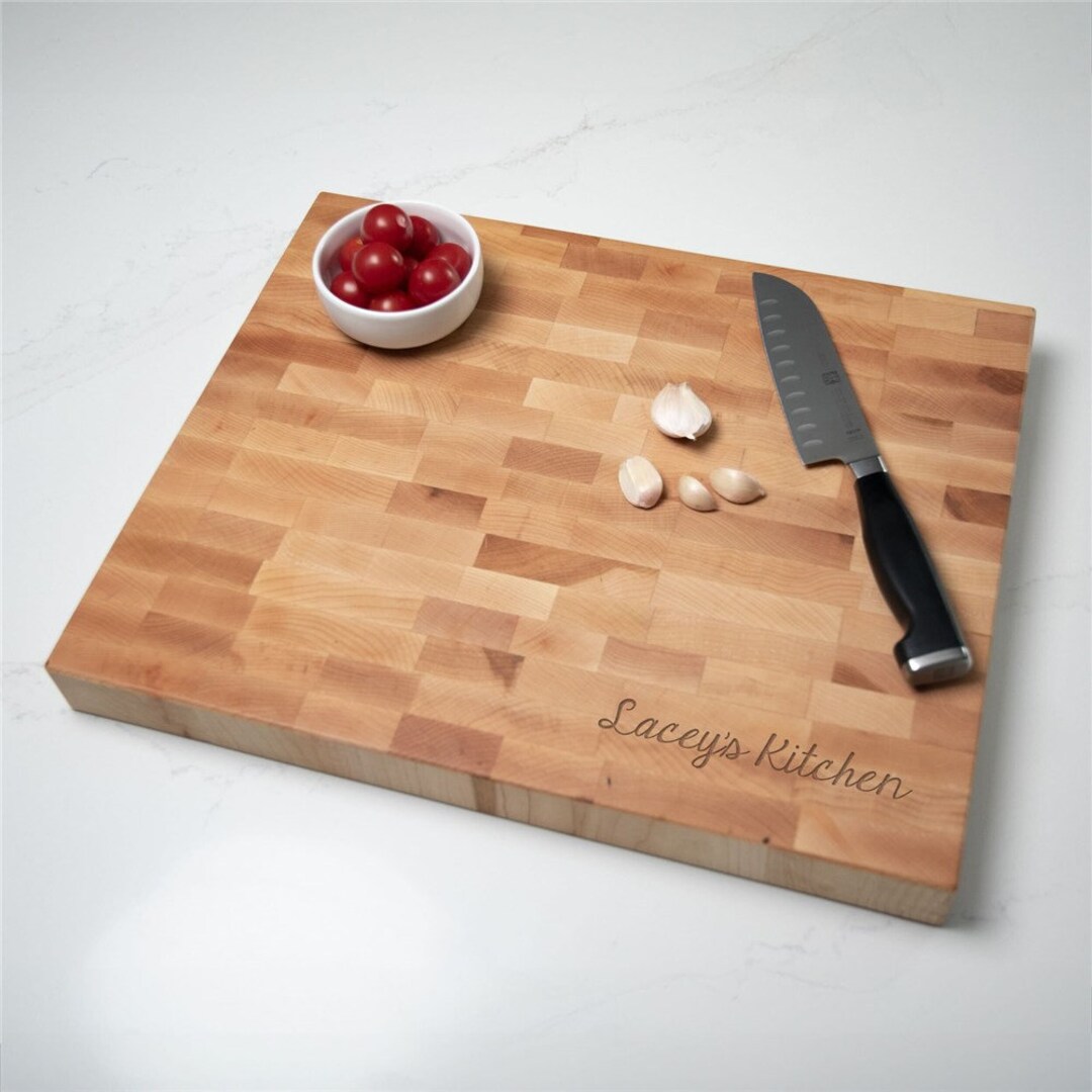 Engraved Custom Message Butcher Block Cutting Board, Custom Cutting ...